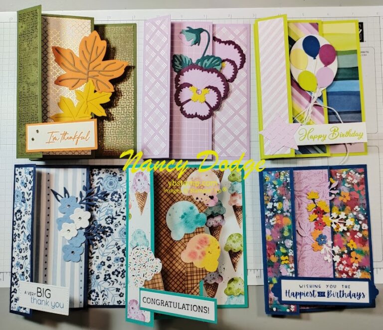 Mystery Card - 'W' Fold - YB Stamp